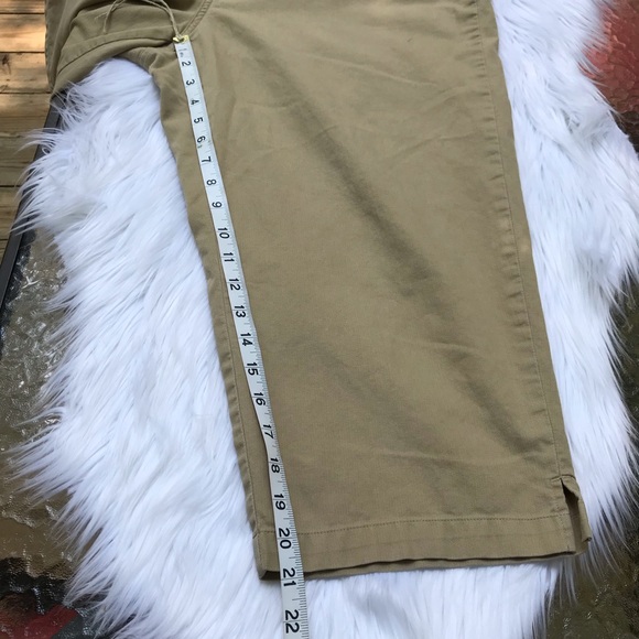 Lauren Ralph Lauren | Pants & Jumpsuits | Lauren Ralph Lauren Khaki Denim Capris Pants 4w | Poshmark